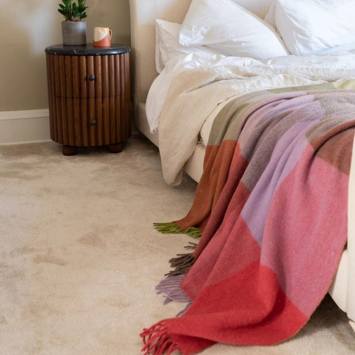 Large Check Blankets in Brushed Wool – Thomas Lee Sheets